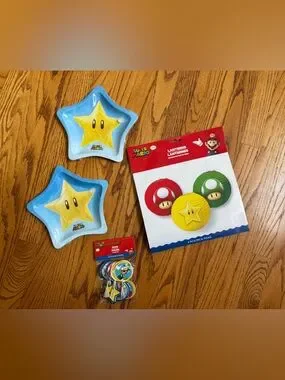 Nintendo | Party Supplies | Super Mario Birthday Party Supplies Lot ...